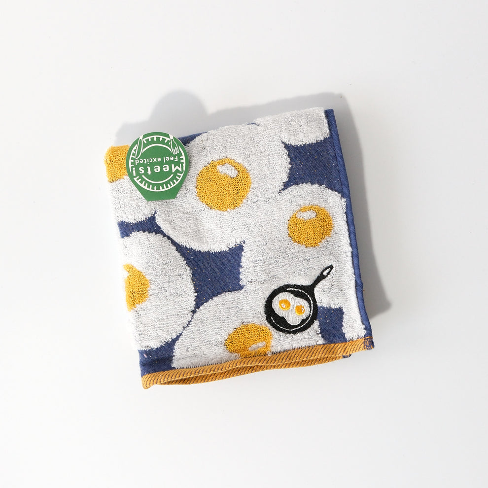 GuuGuu Imabari Towel Handkerchief 23cm - Fried Egg – Yorokobi Australia